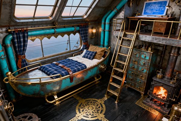 Room AI – Steampunk Bedroom Design Ideas