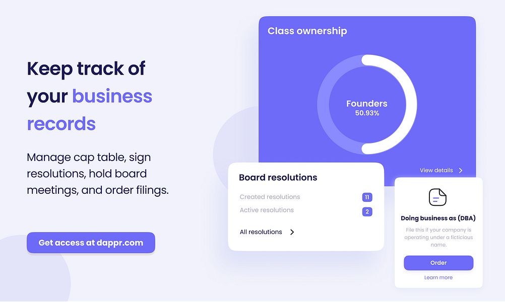 Dappr: Start and run your business in one place | BetaList