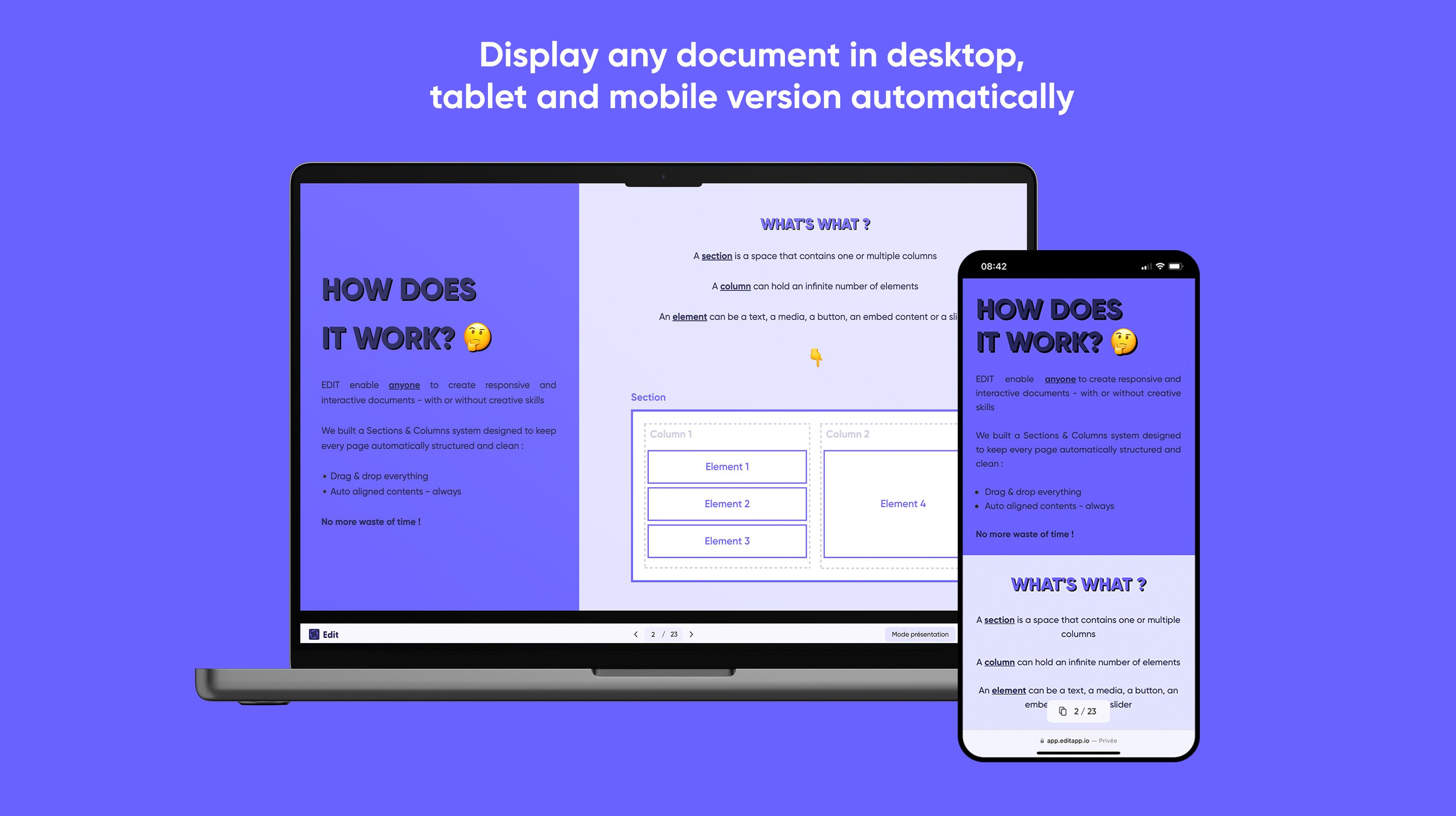 Edit App: Create full responsive and interactive documents | BetaList