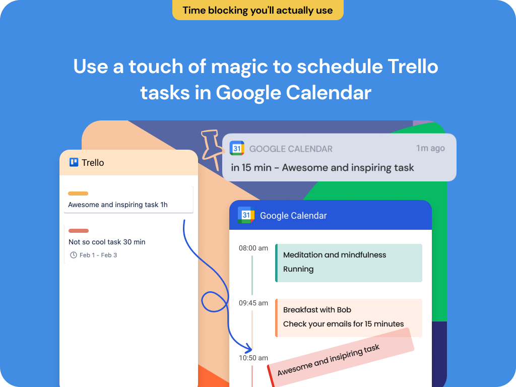 Task Planner - Time blocking you'll use: Your Trello tasks | BetaList