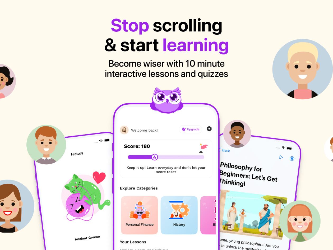 Wiser5: Stop Scrolling, Start Learning | BetaList