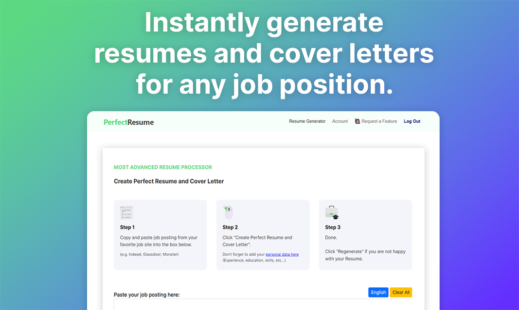 PerfectResume.app AI: Instantly create resumes and cover | BetaList