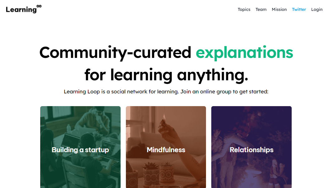 Learning Loop: A social network for learning | BetaList