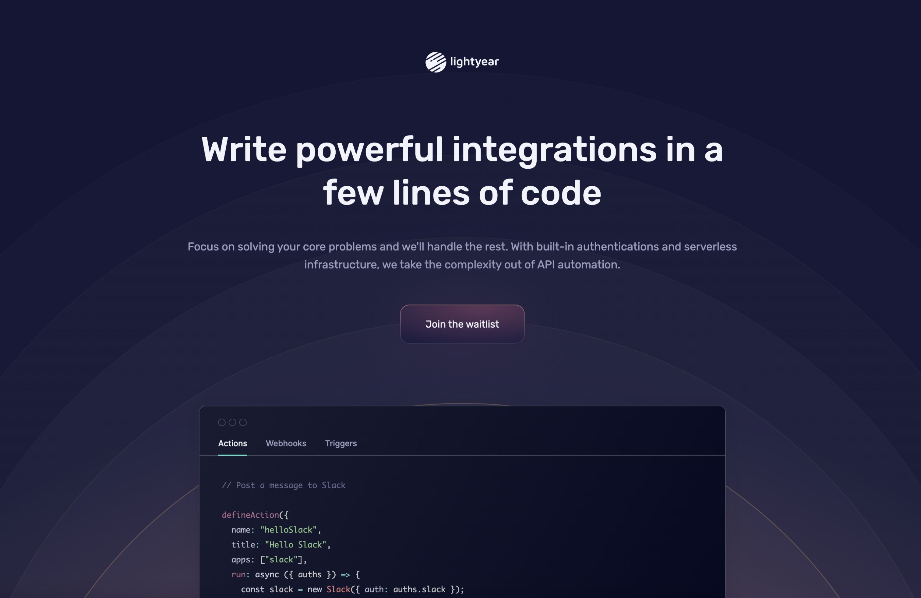 Lightyear: Write powerful integrations in a few lines of | BetaList