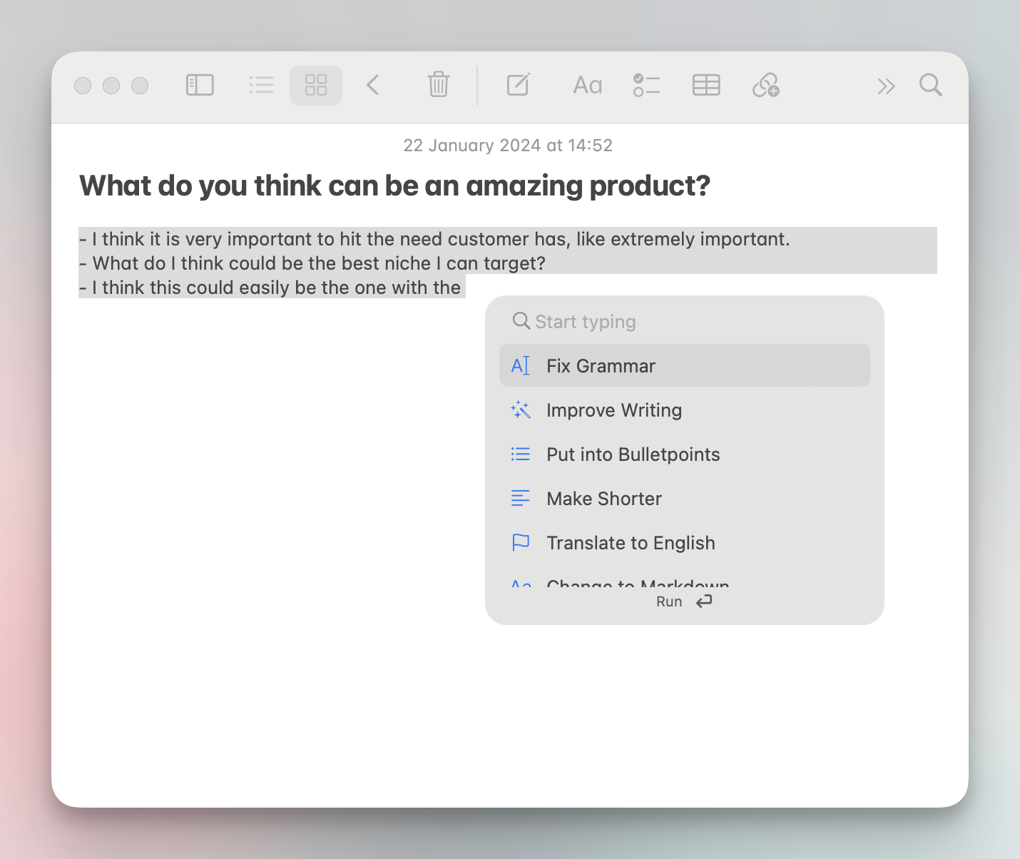 Fixkey: macOS AI writing assistant | BetaList