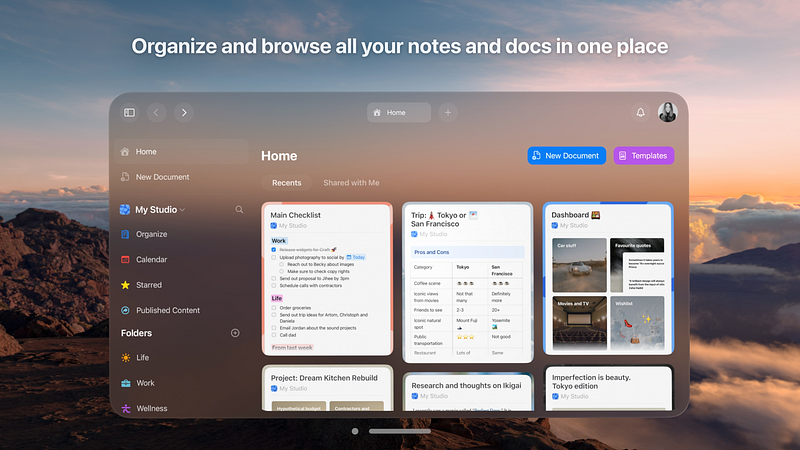 Craft: Write docs, AI editing | Vision Directory