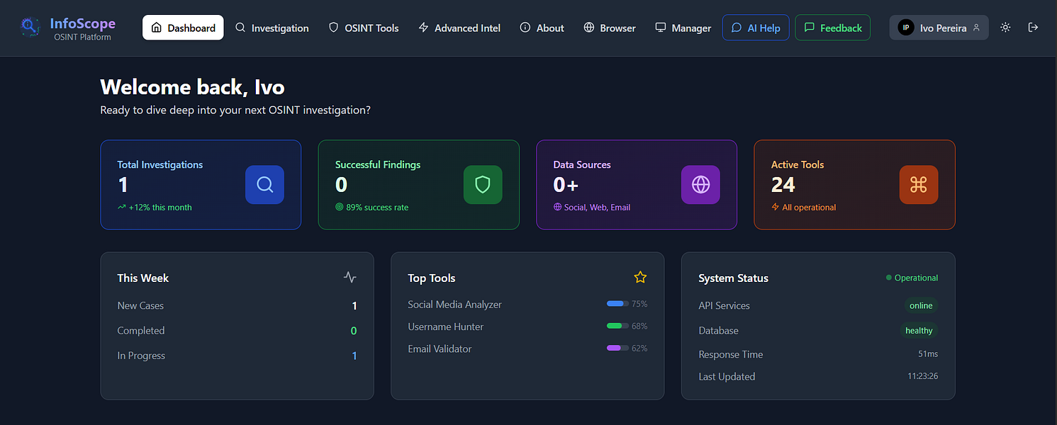 Infoscope: Professional Open Source Intelligence Platform | BetaList