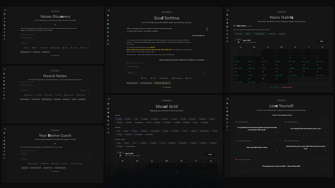Evolve: Self Development Supercharged With AI | BetaList