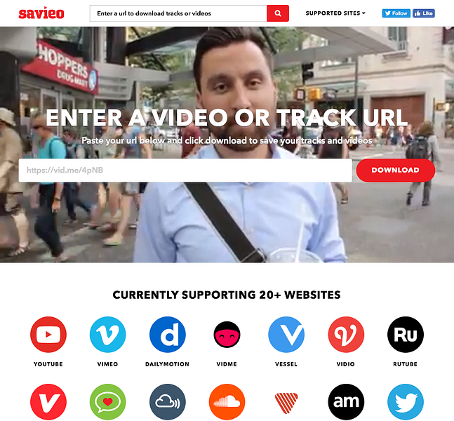 Savieo: A free and easy to use video download app | BetaList