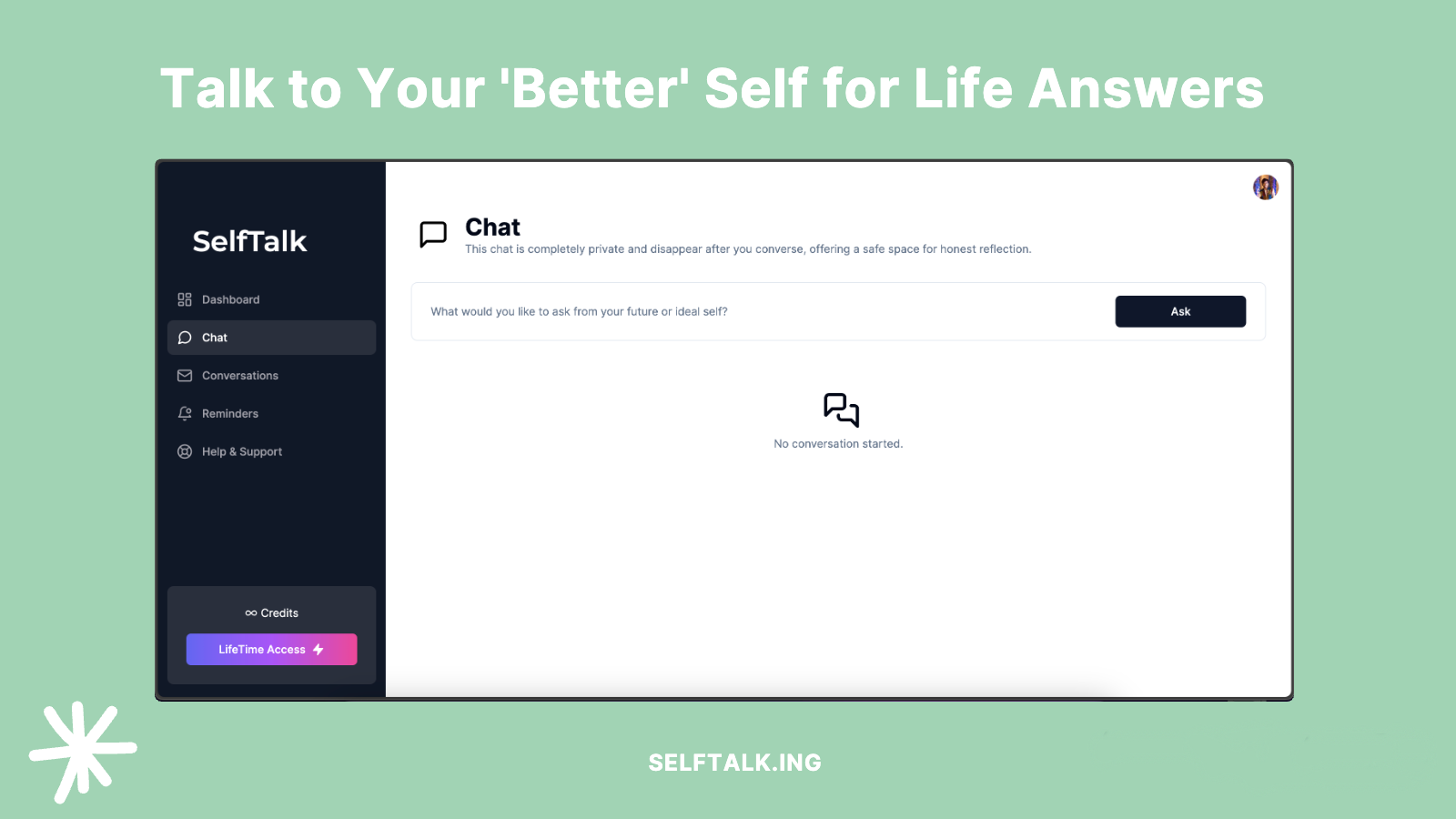 Selftalk.ing: Email Your Future Self for Clarity & Focus in | BetaList