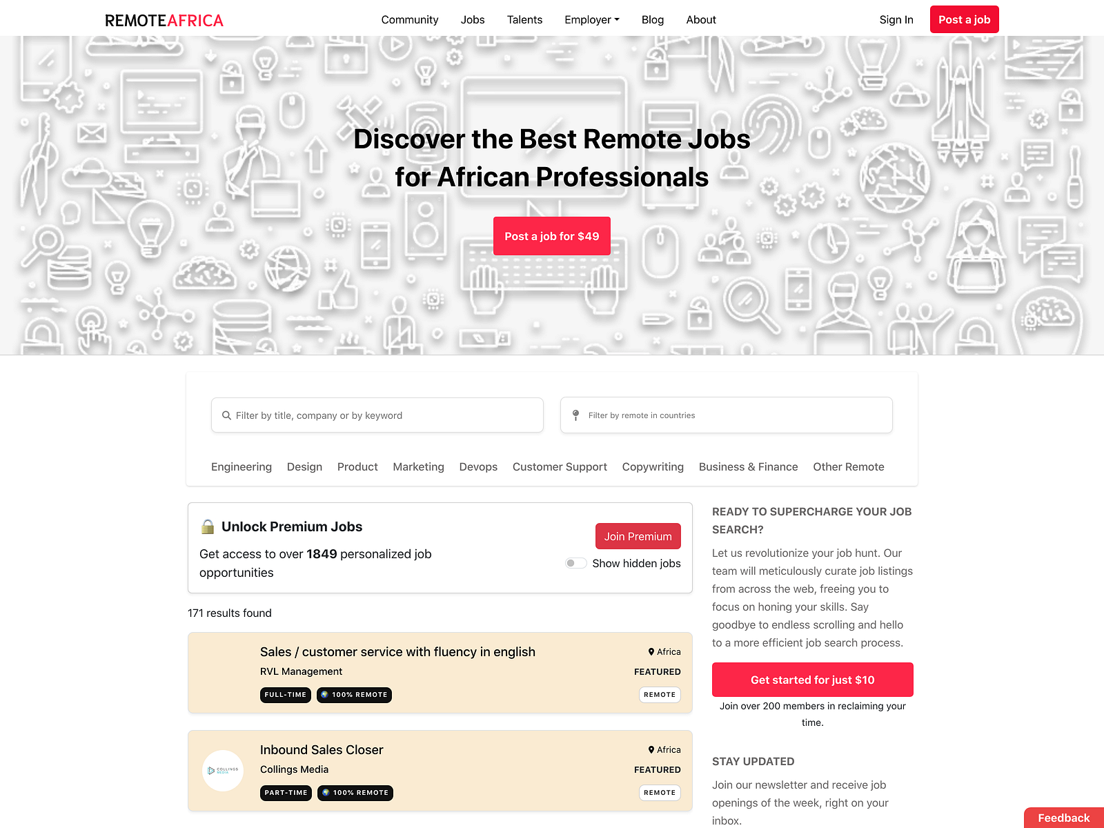 Remote Africa - Job Board Review – Startup Jobs