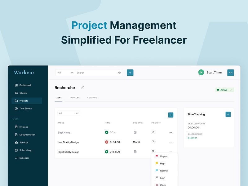 Work.io: Product Designed to simplify your freelance | BetaList