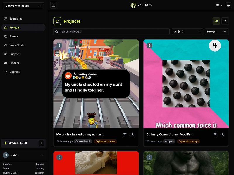 VUBO: Generate viral-ready videos in seconds | BetaList