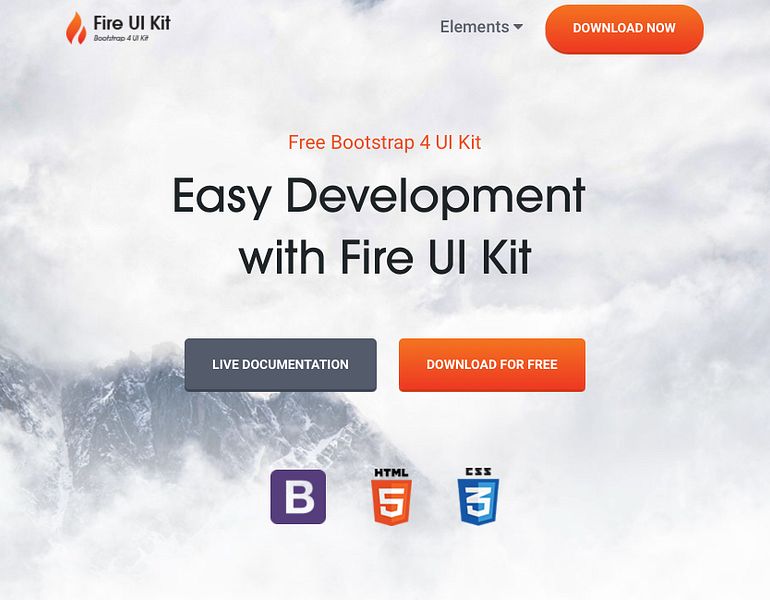 Fire UI Kit: A Beautiful Bootstrap 4 UI kit - Free Forever | BetaList
