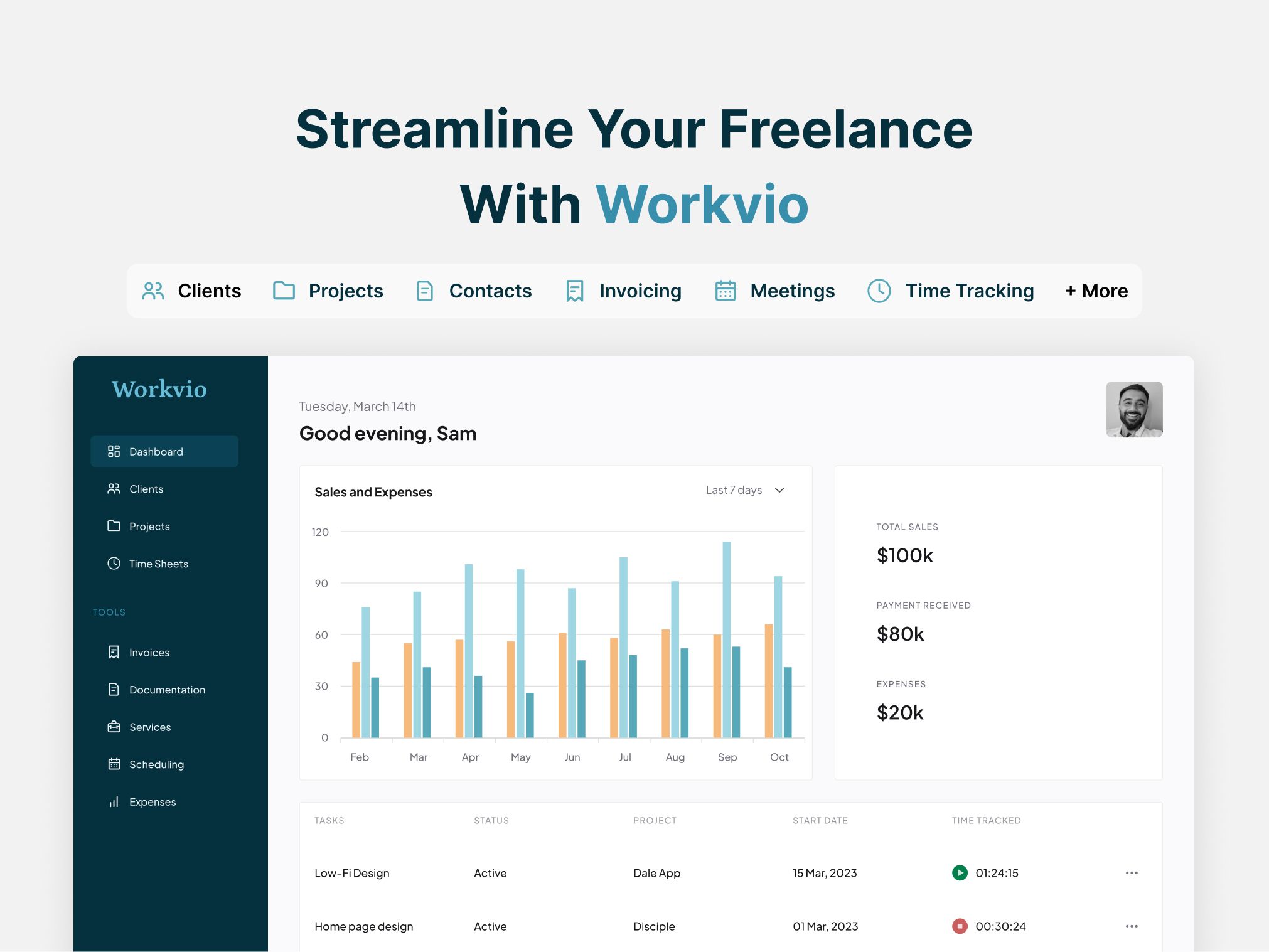 Work.io: Product Designed to simplify your freelance | BetaList