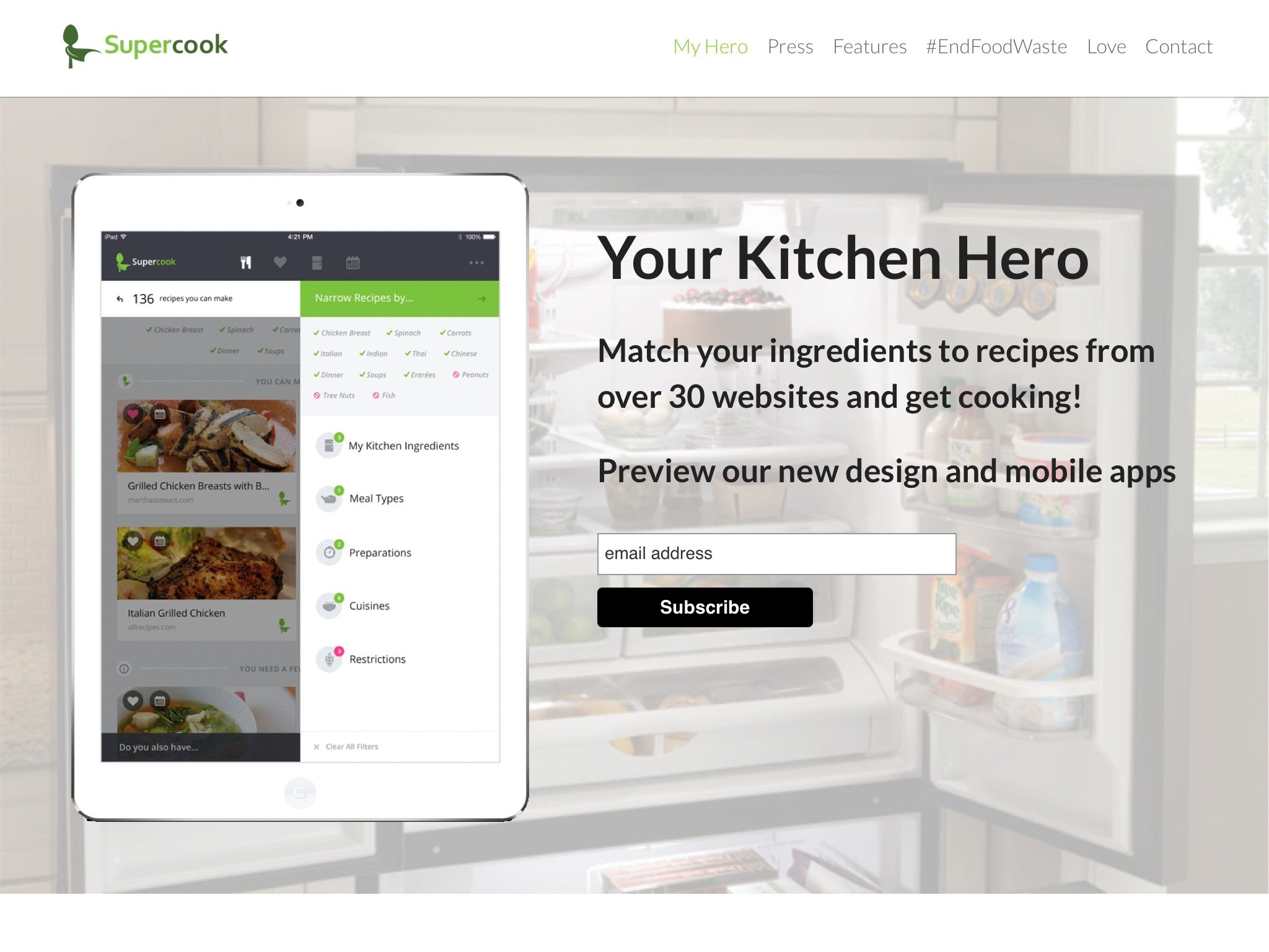 Supercook: Find recipes that match the ingredients you have | BetaList