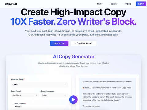Copyfy: Launch your e-commerce business with AI in just a | BetaList