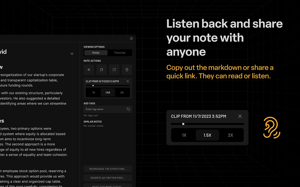 Cleft Notes: A magic notebook powered by your voice | BetaList