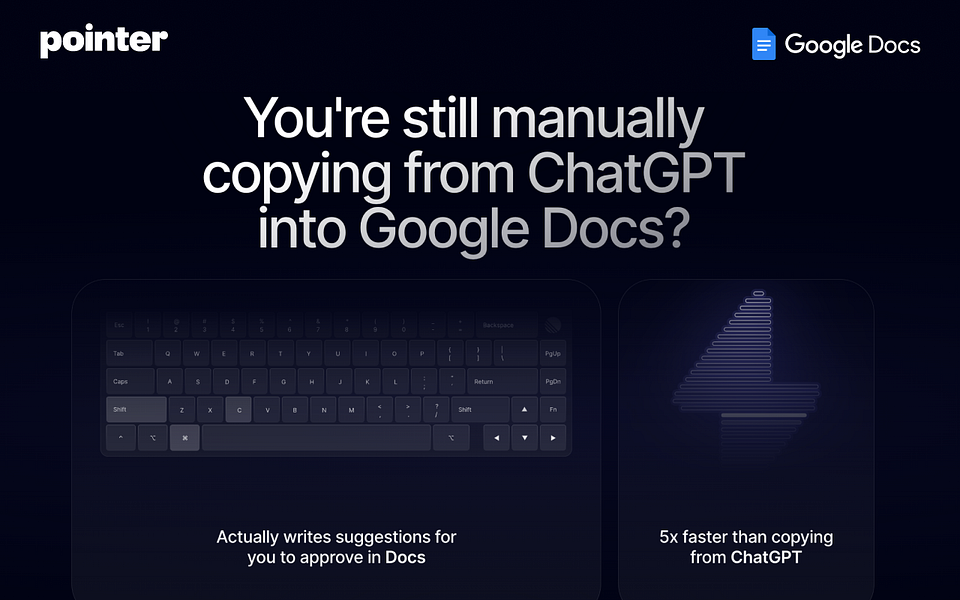 Pointer for Google Docs: AI agent for editing Google Docs | BetaList