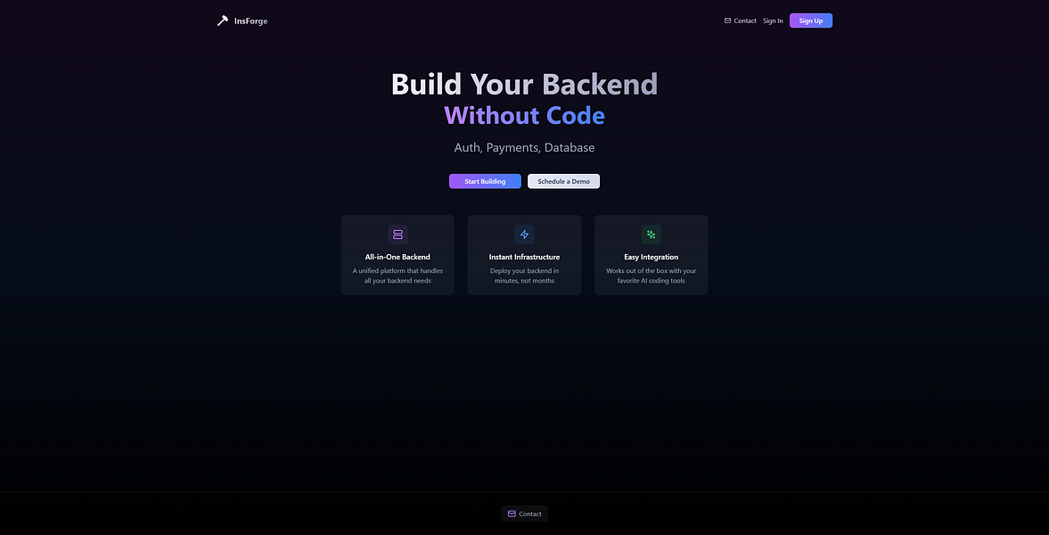 InsForge: Turn AI prototypes into real apps without coding | BetaList