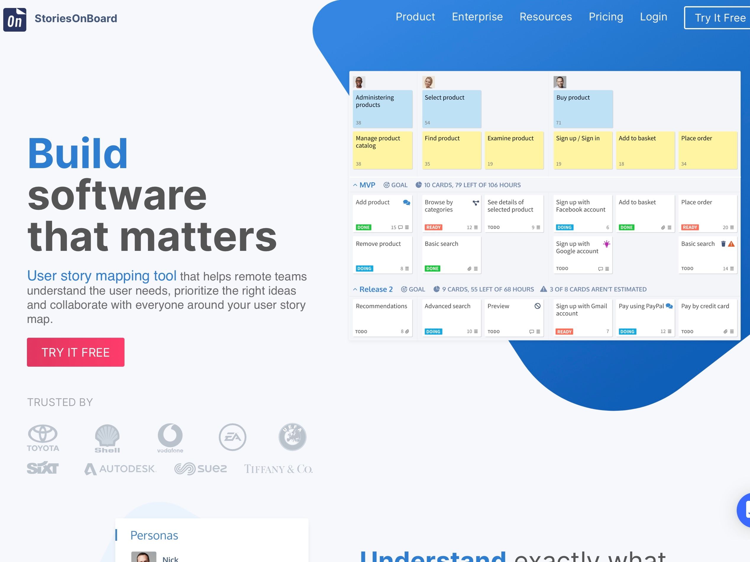 StoriesOnboard: Story mapping tool for agile product | BetaList