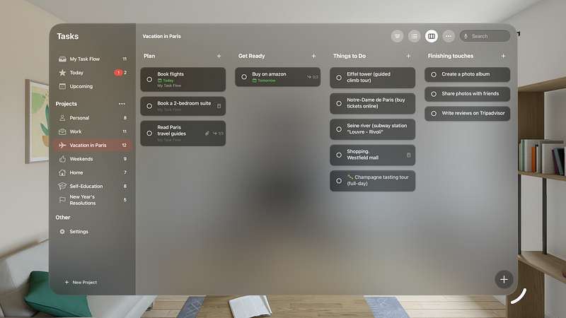 Task Flow: Tasks & Checklist | Vision Directory