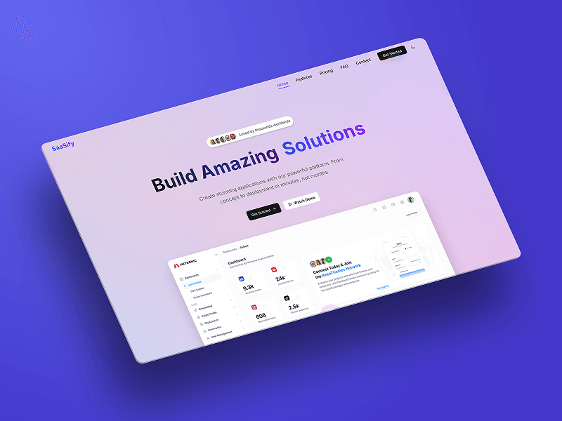 SaaSify: A responsive landing page template built with | BetaList