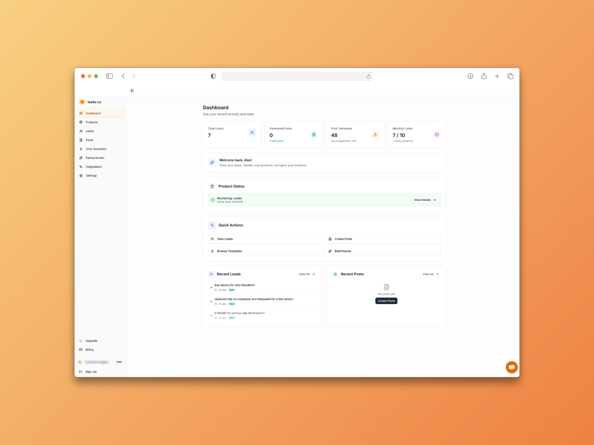 Leado: Reddit lead generation tool and AI automated | BetaList