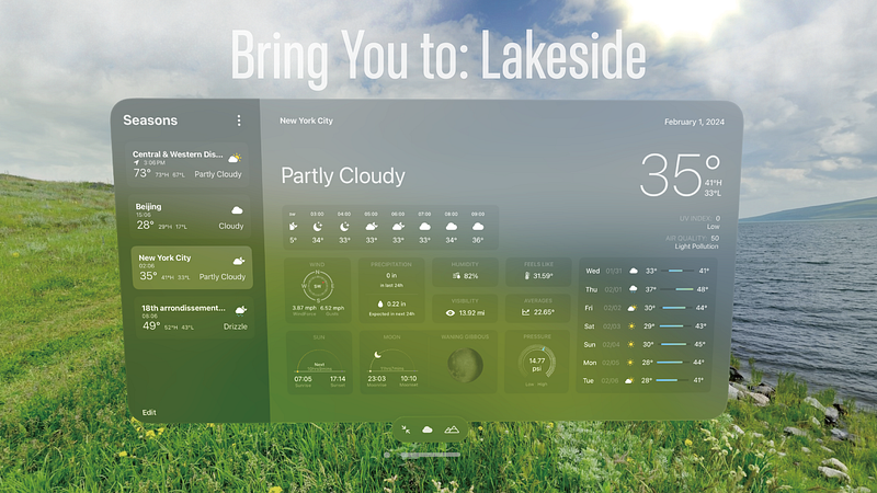 Seasons: Immersive Weather | Vision Directory