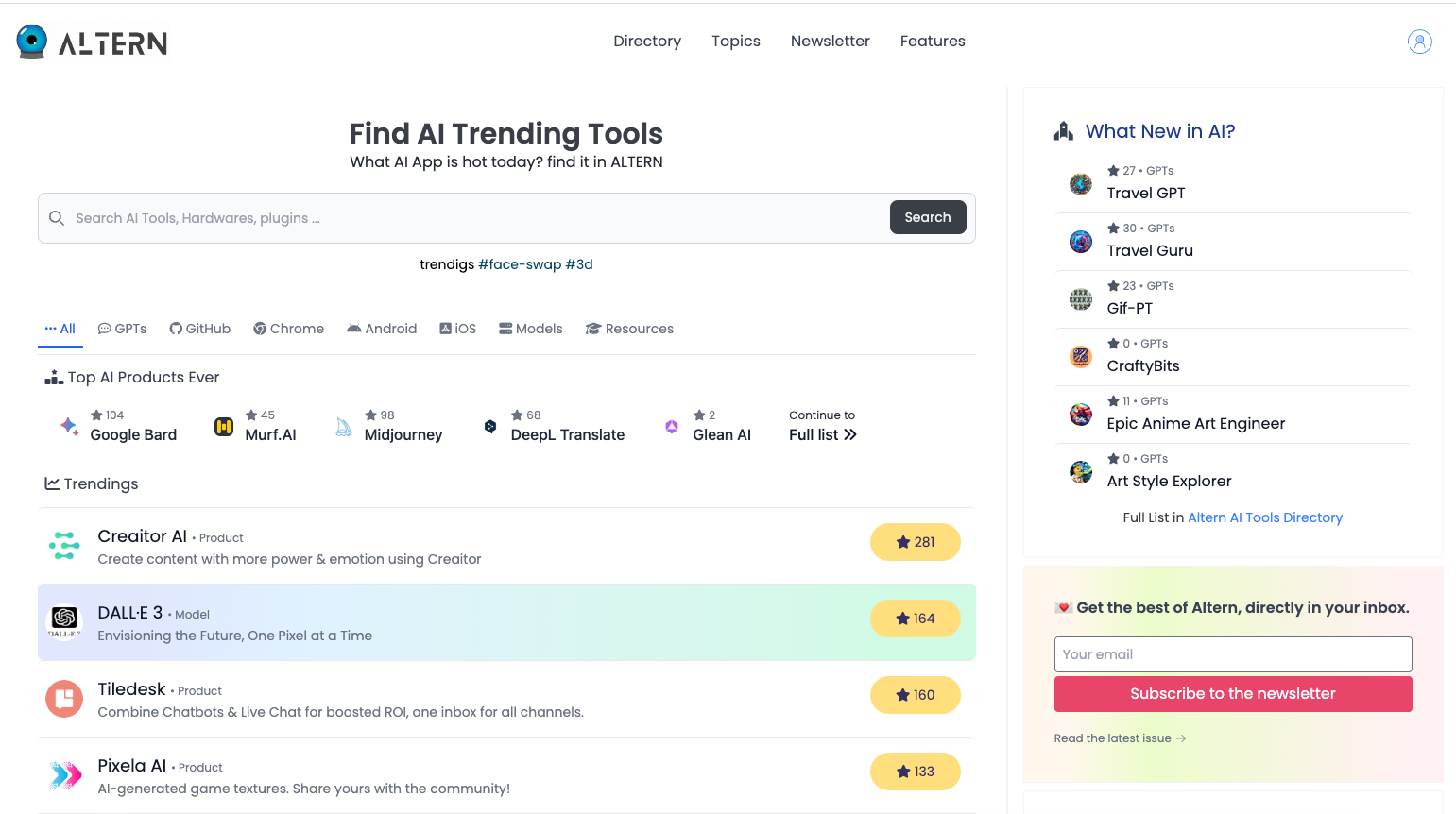 Altern: Explore AI world | BetaList