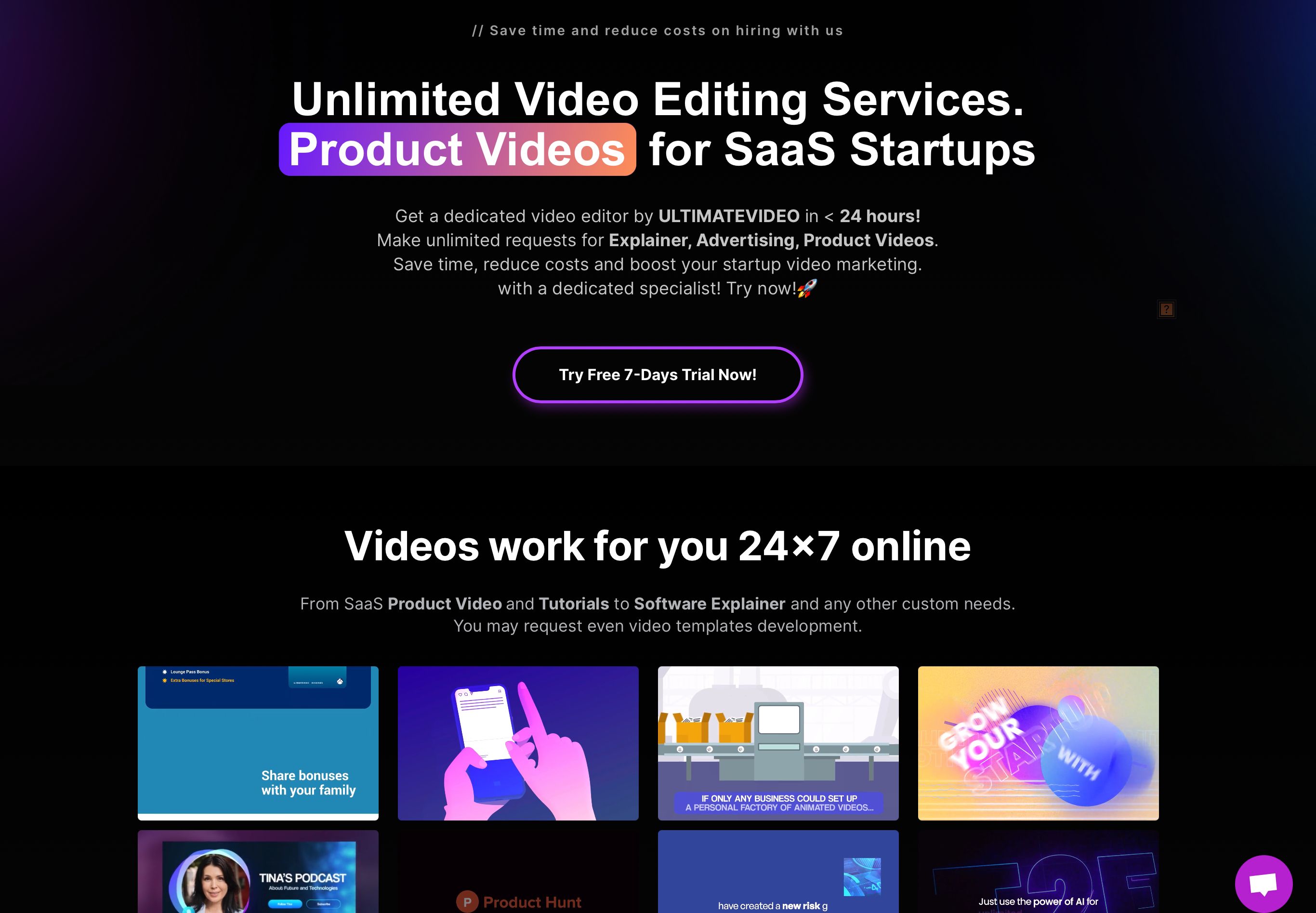 UltimateVideo: Unlimited video design for Startups | BetaList
