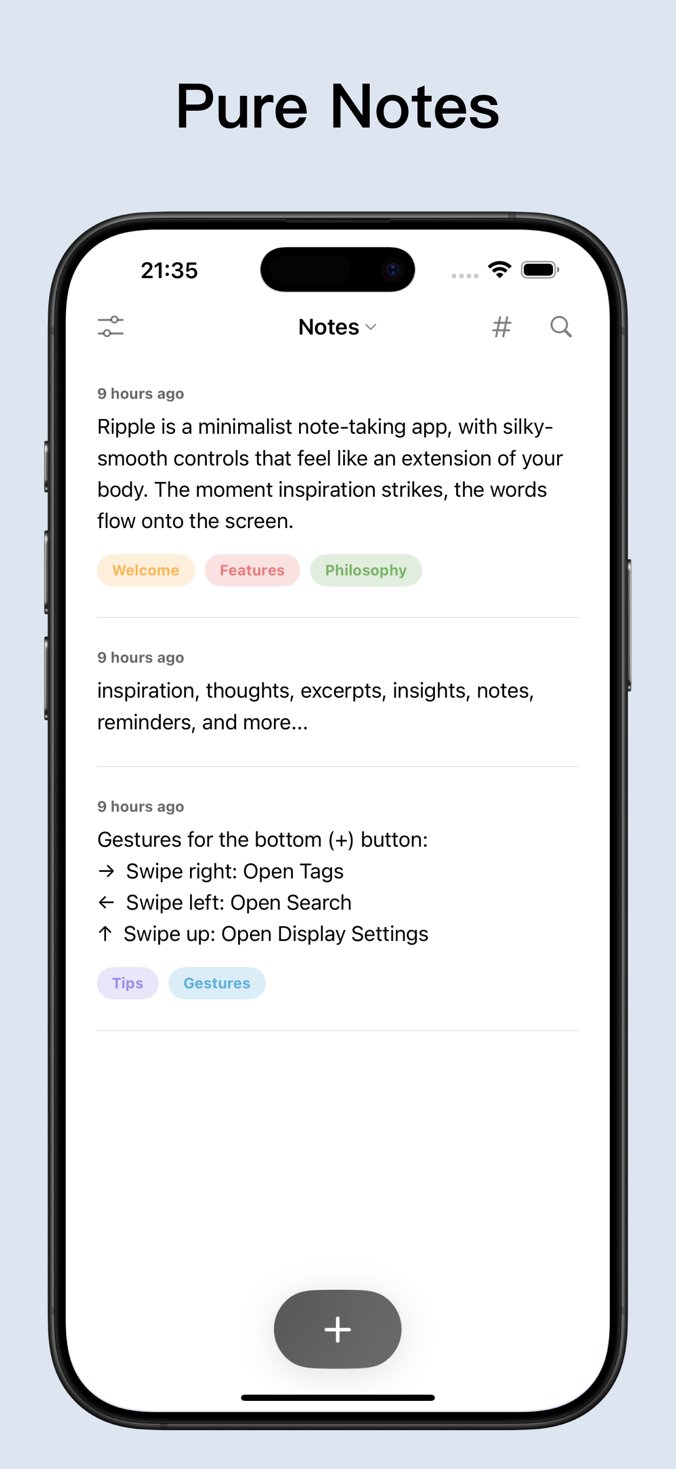 Ripple Note: Minimalist Note: A minimalist app for | BetaList