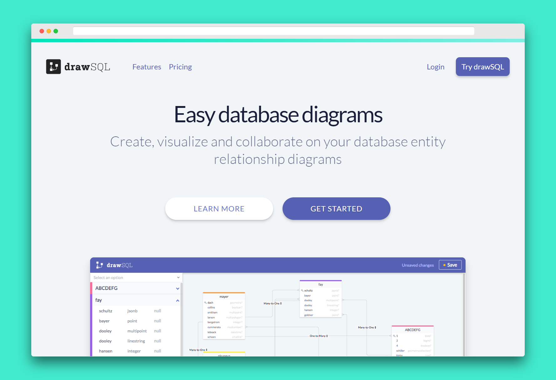 drawSQL: Better entity relationship diagrams for your | BetaList