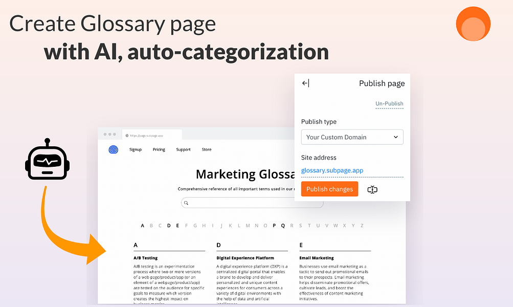 SubPage.app: Easiest way to build your website's sub-pages | BetaList