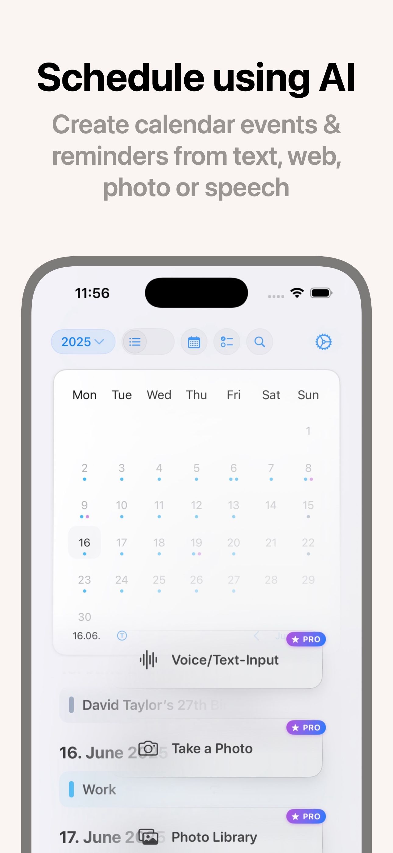 Smart Calendars AI: Turn photos, text, or voice into | BetaList