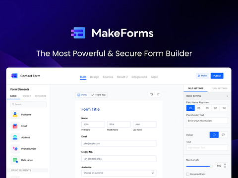 Form Engineer: A drag-n-drop form builder with advanced | BetaList