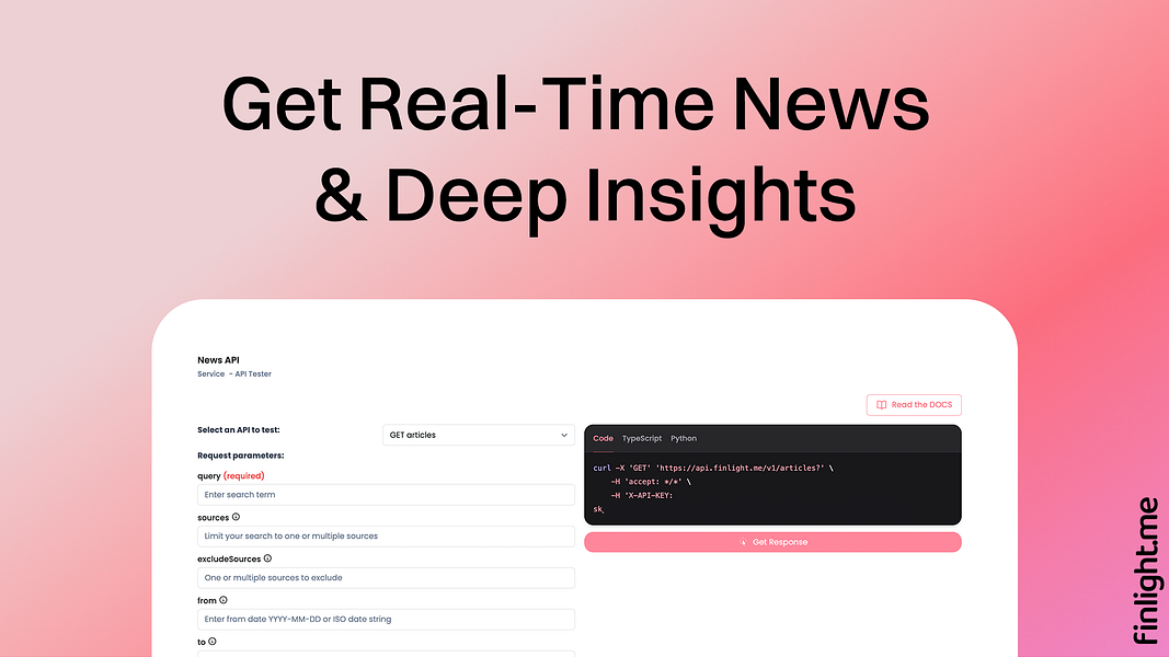 finlight.me: Real-time API for curated financial, | BetaList