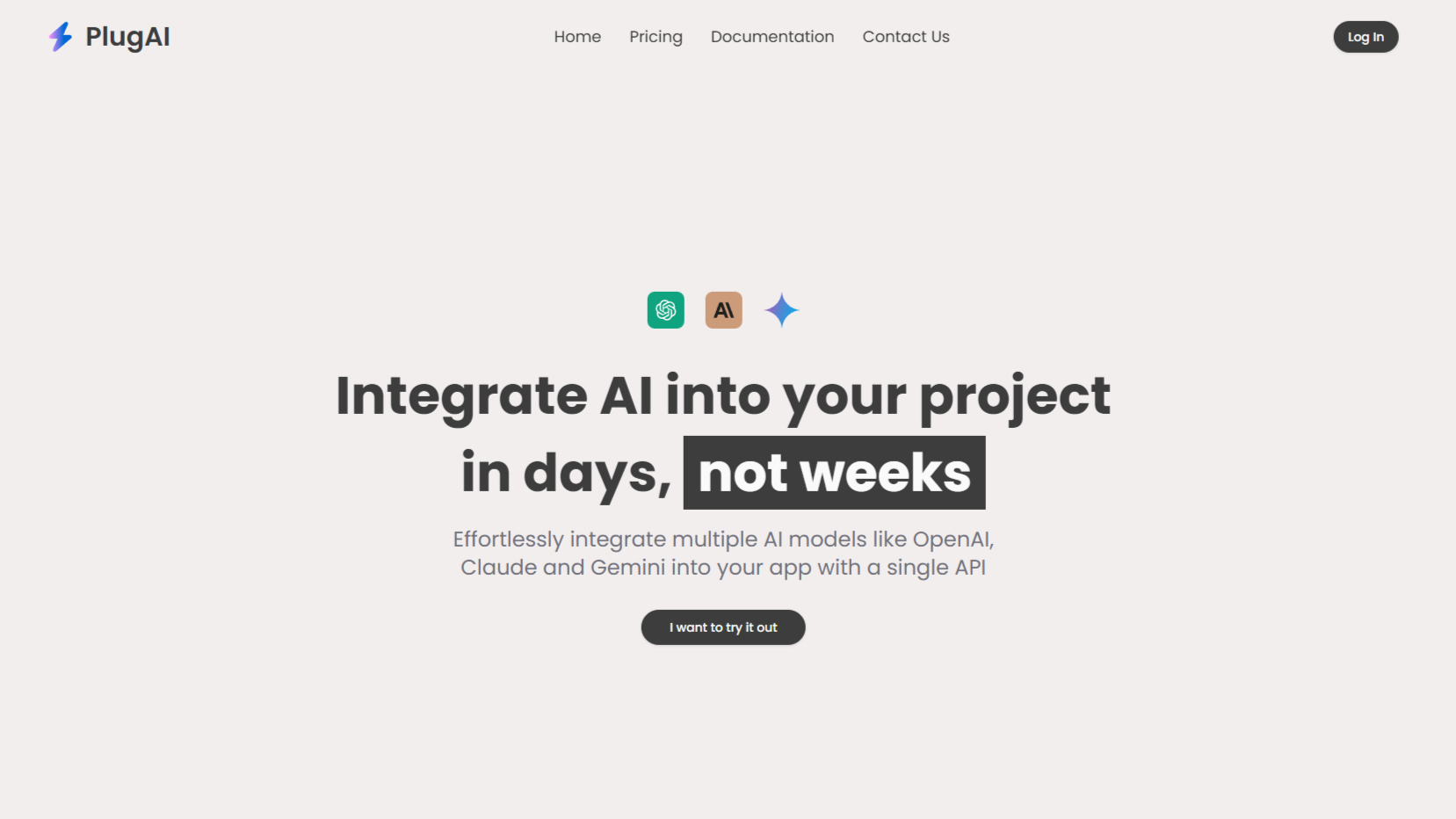 PlugAI: Integrate AI into your project in days, not weeks | BetaList