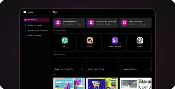 Merlio: An all-in-one AI hub for chatbots, image generation | BetaList