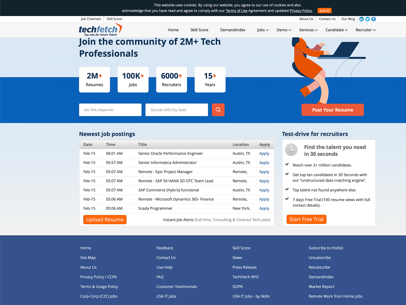 Techfetch - Job Board Review – Startup Jobs