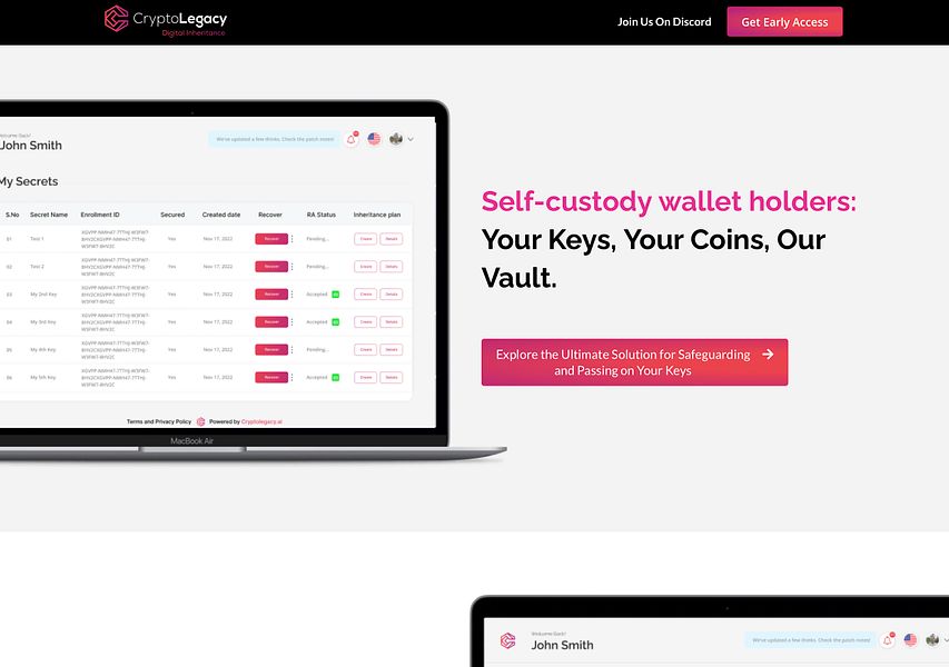 Crypto Legacy: A Secure Way To Protect and Pass-On Your | BetaList Crypto Legacy: A Secure Way To Protect and Pass-On Your | BetaList