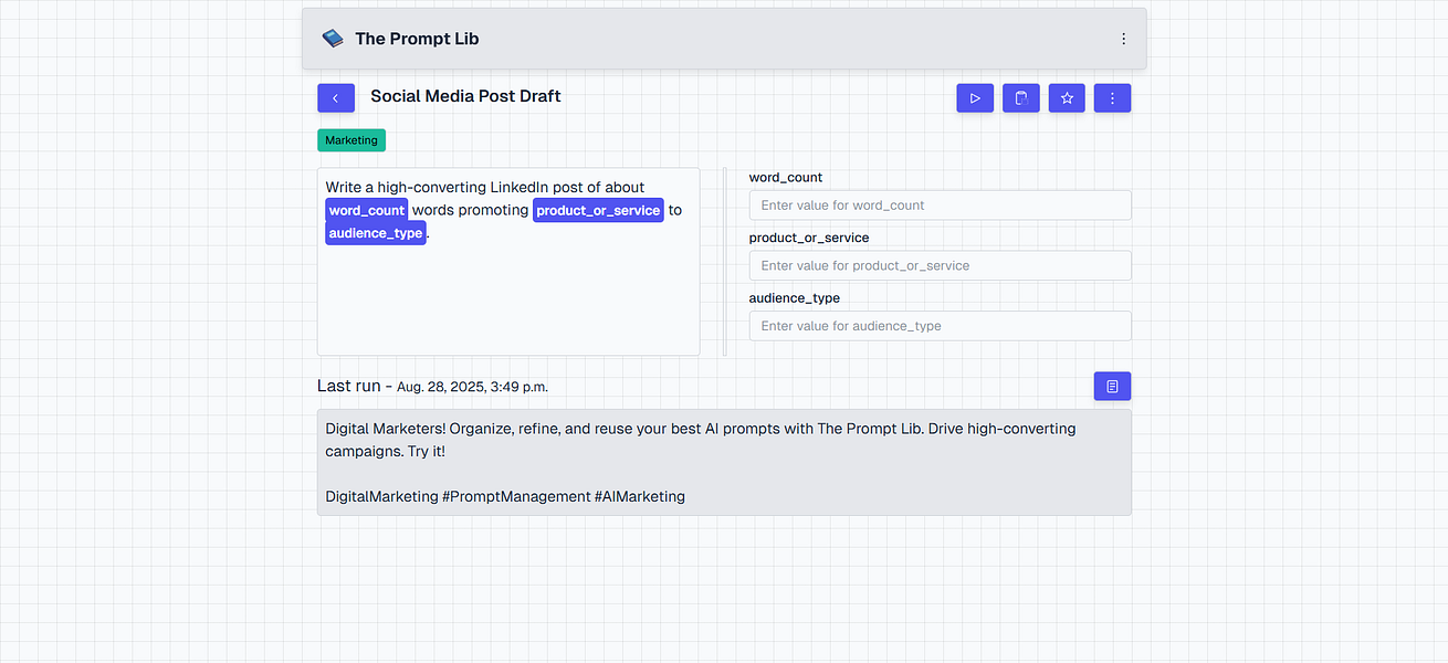 The Prompt Lib: Keep Every Client’s Brand Voice Consistent, | BetaList