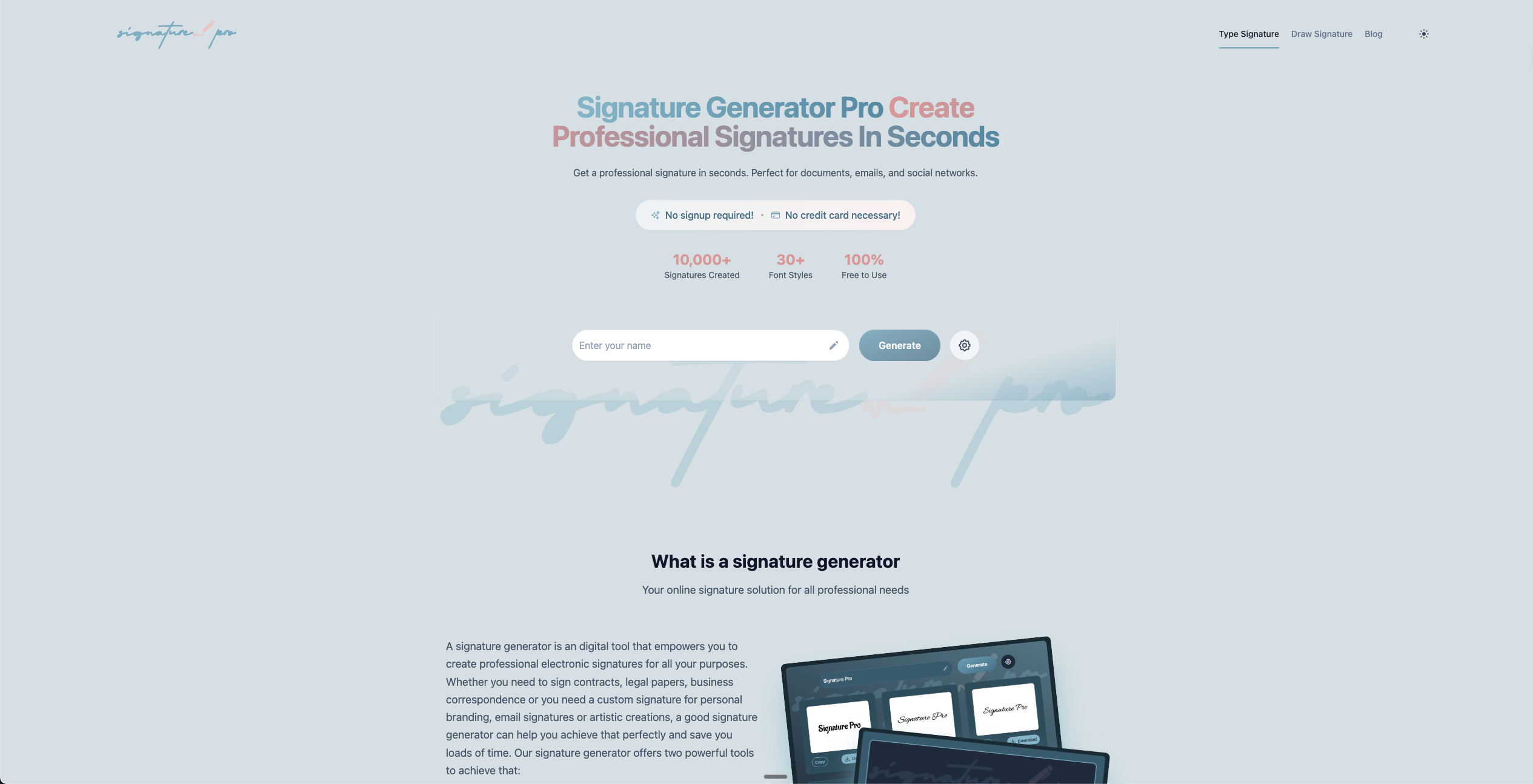 Signature Generator Pro: Create your professional | BetaList