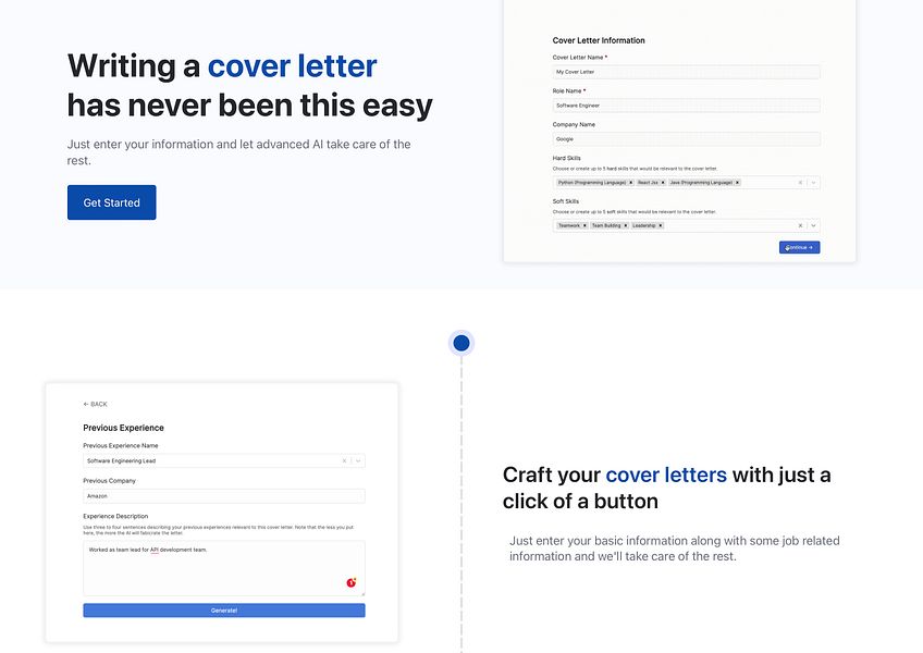 CoverQuick: Writing personalized cover letters with AI | BetaList