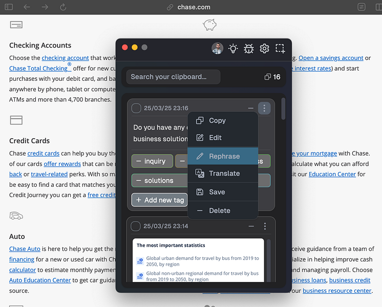 ClipBolt: Easily access and manage your clipboard history, | BetaList