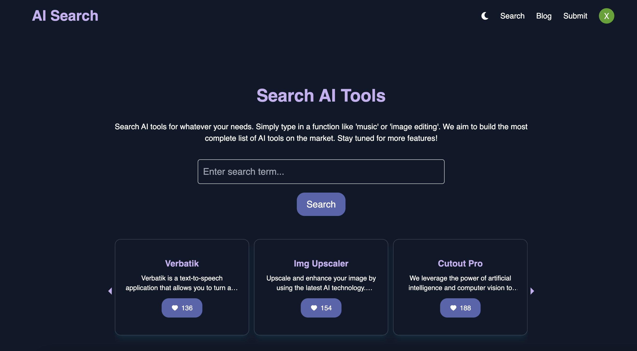 AI Search: Discover AI tools for all your needs | BetaList