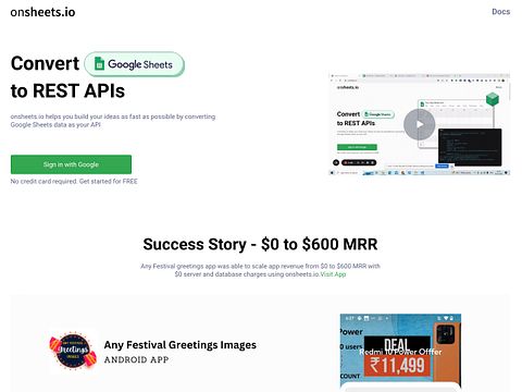 Sheet2Site: Generate a website from Google Sheets | BetaList