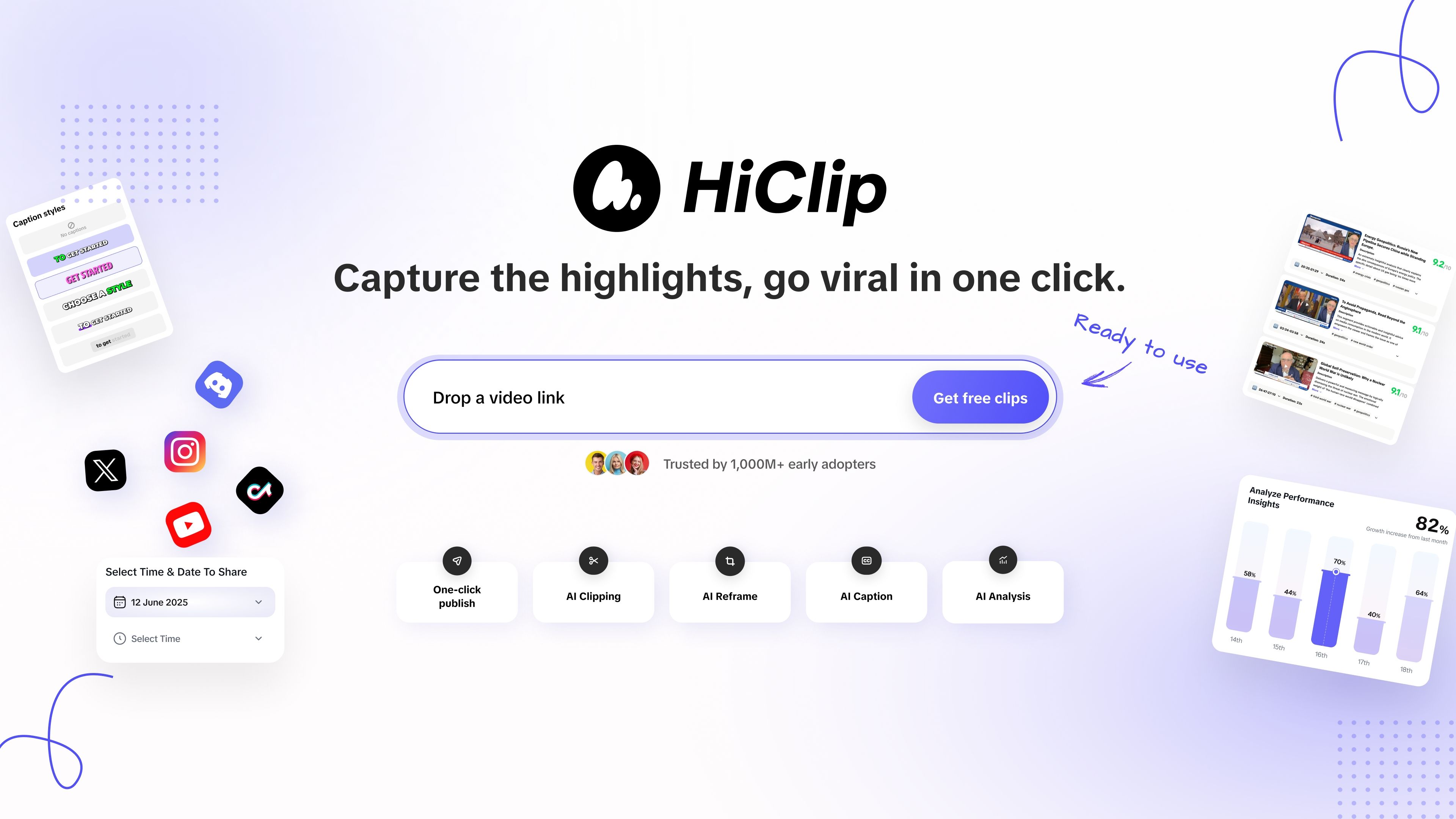 HiClip: Capture the highlights, go viral in one click | BetaList
