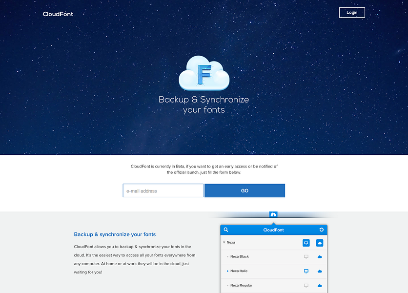 CloudFont: Backup & Synchronize your fonts | BetaList