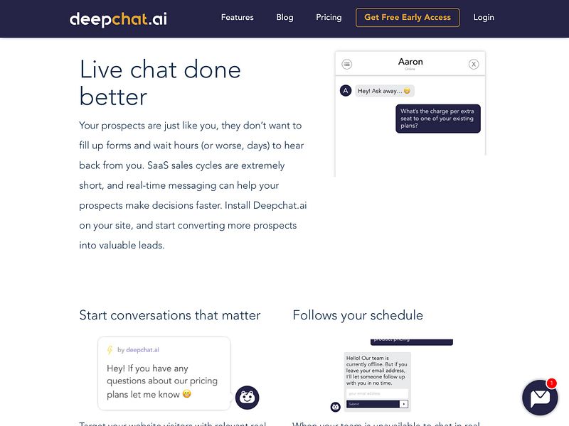 Deepchat.ai: Live chat made better | BetaList